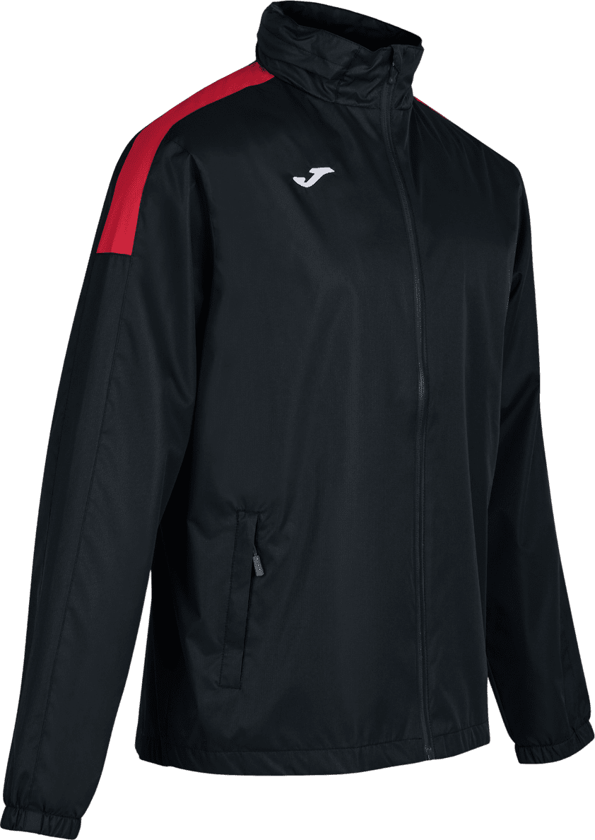 Joma Trivor Rainjacket - Black / Red - Total Football Direct