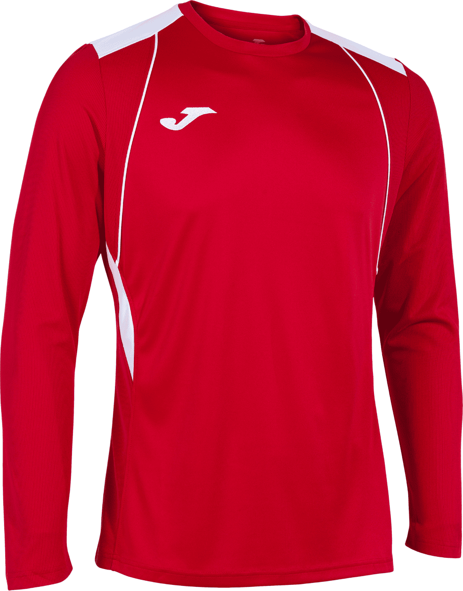 Joma Championship VII Shirt LS - Red / White - Total Football Direct