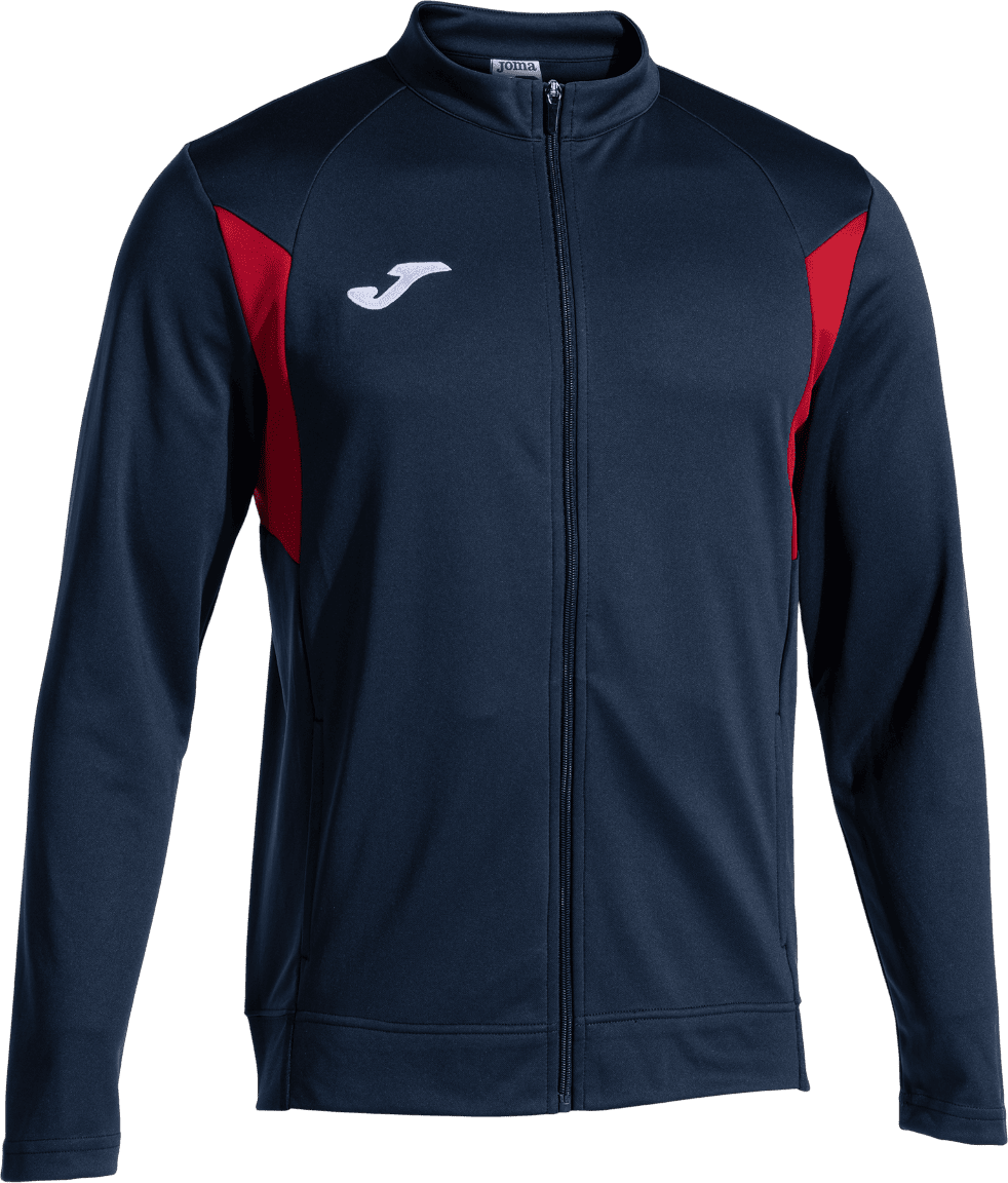 Joma Winner III Full Zip Track Top - Navy / Red - Total Football Direct