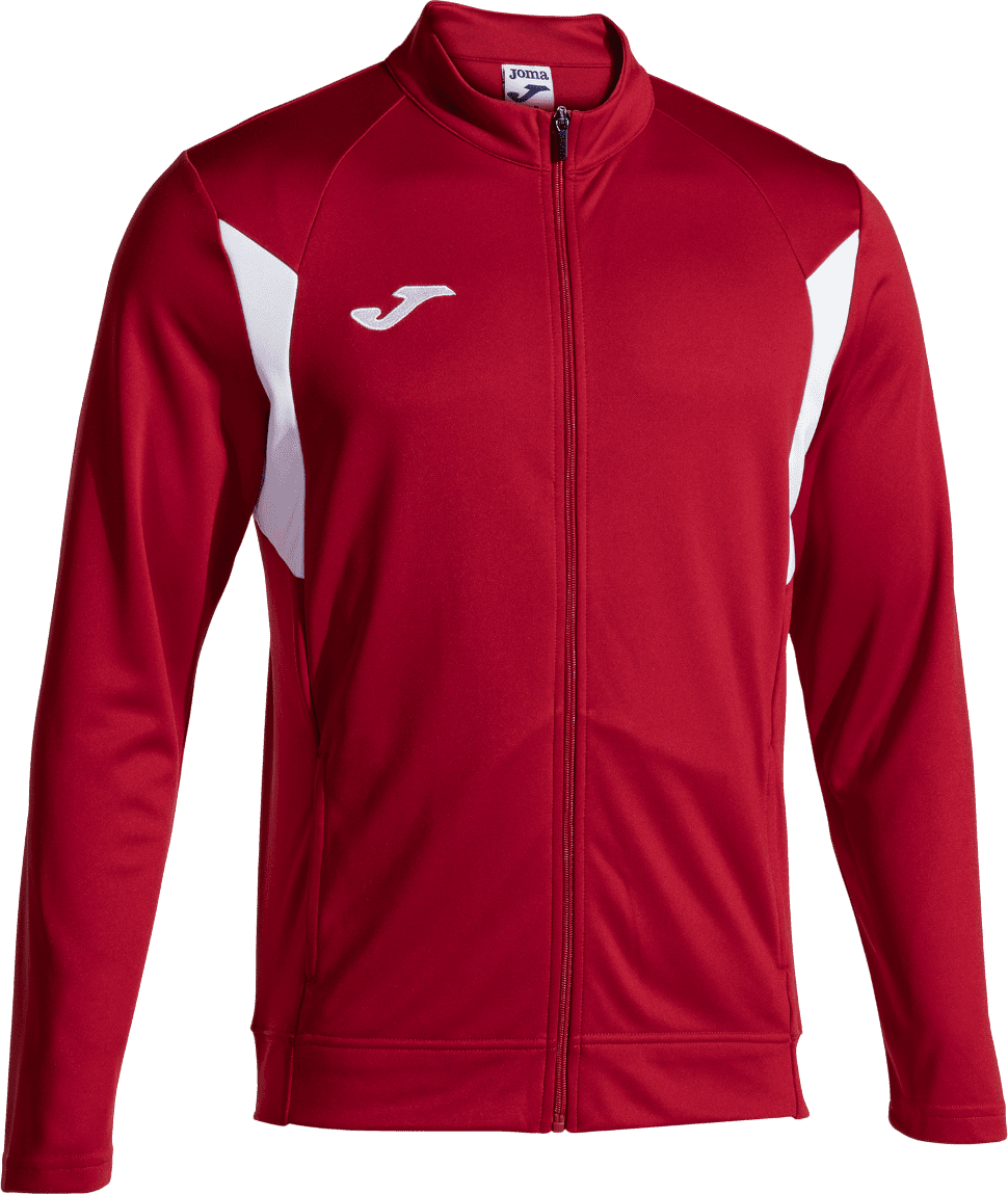 Joma Winner III Full Zip Track Top - Red / White - Total Football Direct
