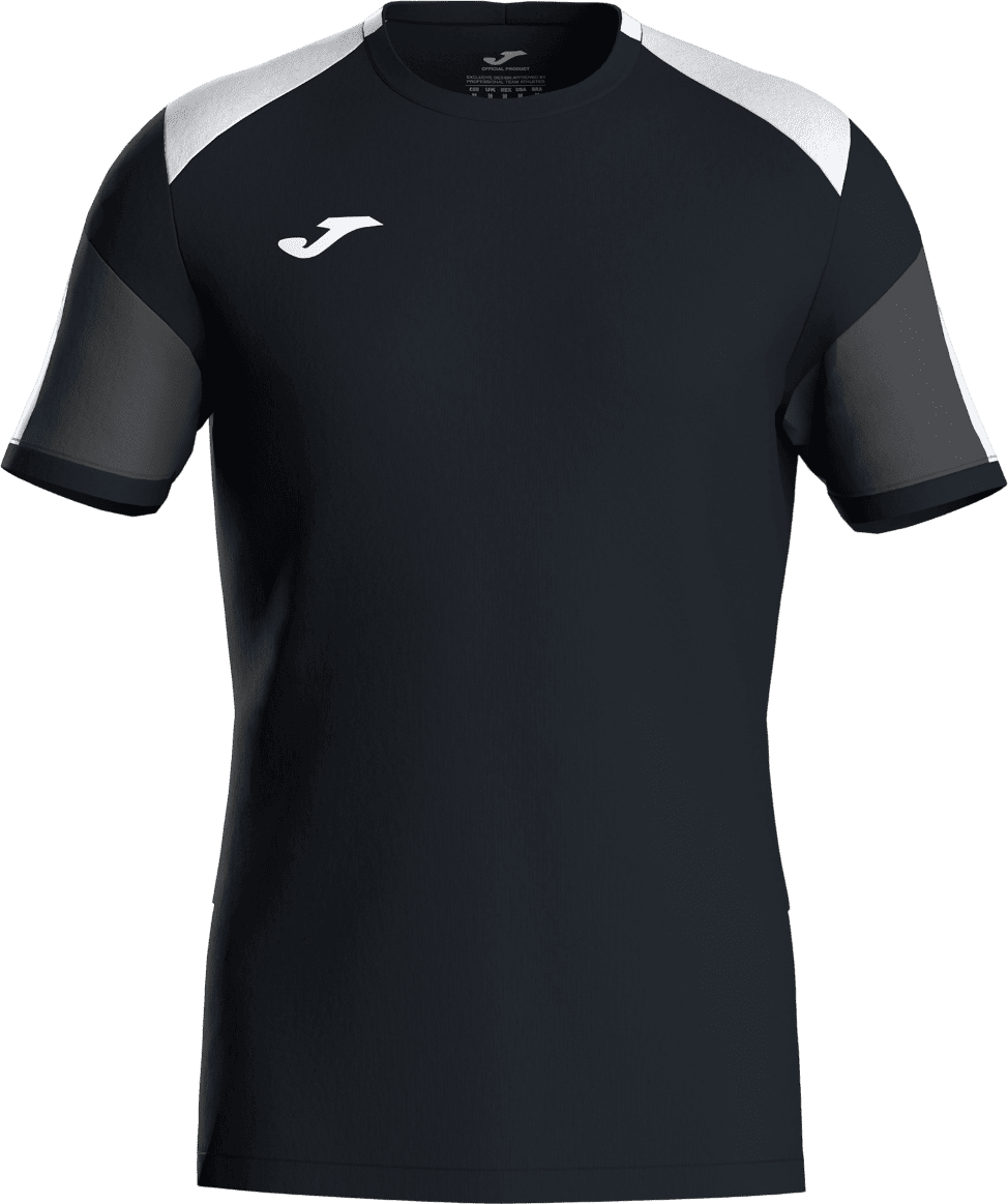 Joma Danubio IV T-Shirt - Black / White - Total Football Direct