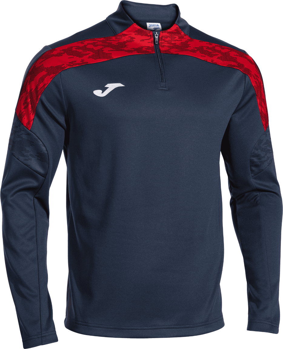 Joma Championship VIII 1/4 Zip Sweatshirt - Navy / Red - Total Football ...
