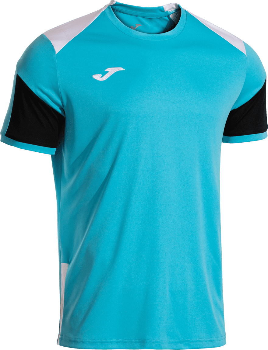 Joma Danubio IV T-Shirt - Fluor Turquoise / Black - Total Football Direct