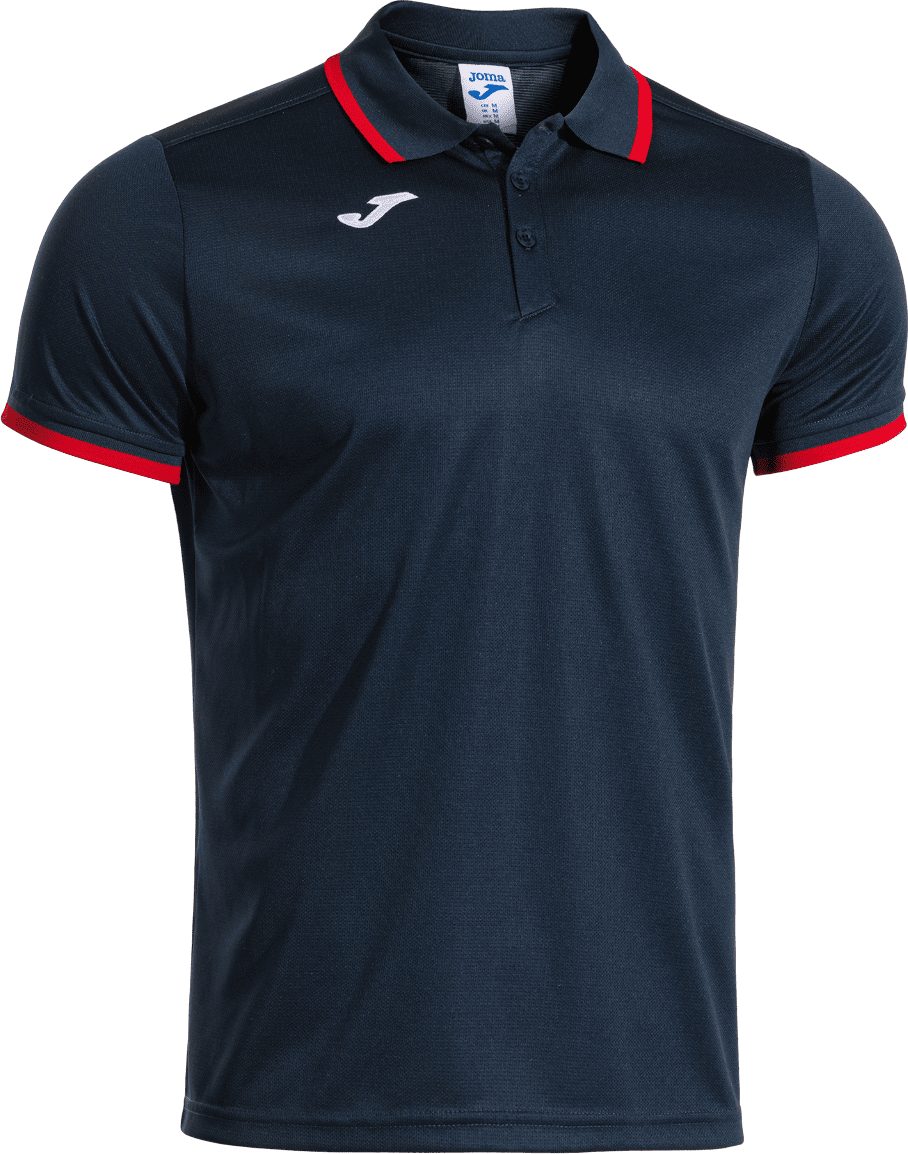 Joma Combi Premium Polo Shirt - Navy / Red - Total Football Direct