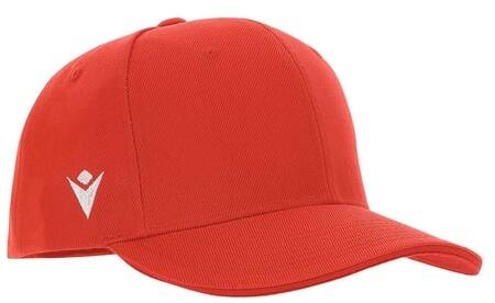 Macron Pepper Baseball Cap - Red - Total Football Direct