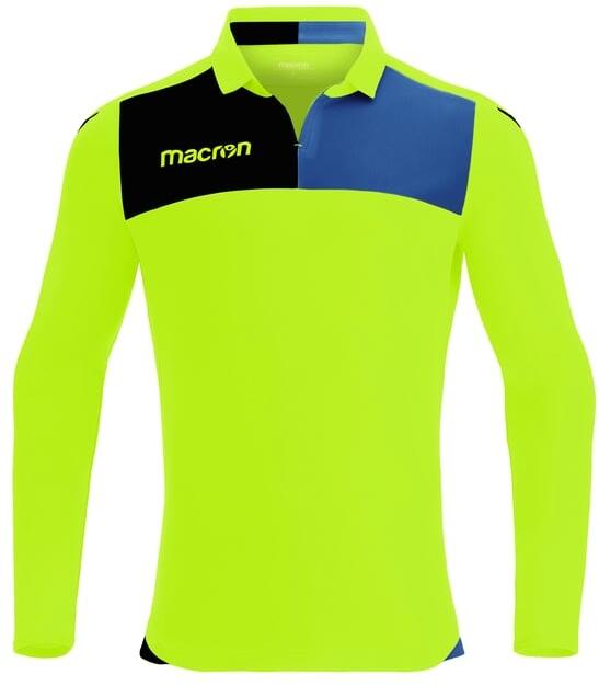 Macron Nunki Long Sleeve Shirt - Neon Yellow / Black / Royal - Total ...