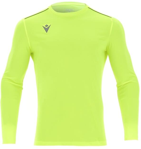 Macron Rigel Hero Long Sleeve Shirt - Neon Yellow - Total Football Direct