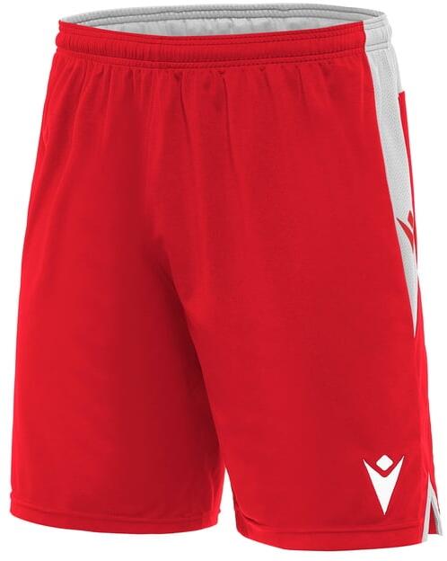 Macron Tempel Shorts - Red / White - Total Football Direct