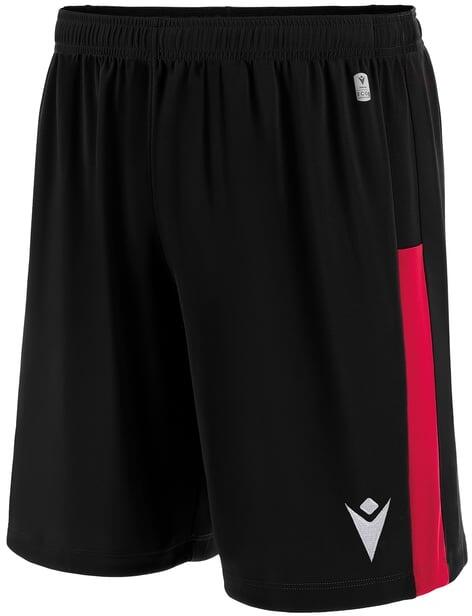 Macron Skara Eco Shorts - Black / Red - Total Football Direct