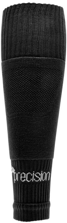 Precision Plain Pro Footless Sleeve Socks - Black - Total Football Direct