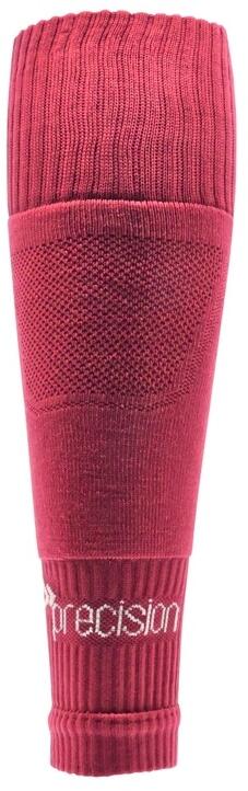 Precision Plain Pro Footless Sleeve Socks - Maroon - Total Football Direct