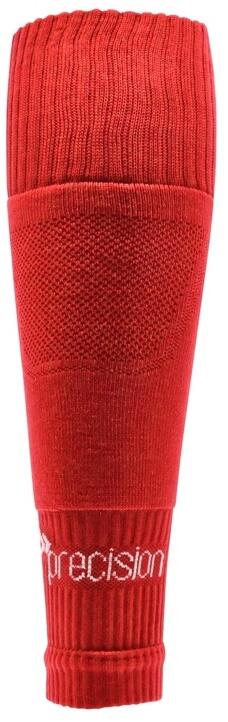 Precision Plain Pro Footless Sleeve Socks - Red - Total Football Direct