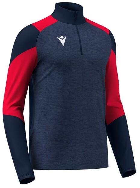 Macron Izel 1/4 Zip Training Top - Navy / Red - Total Football Direct