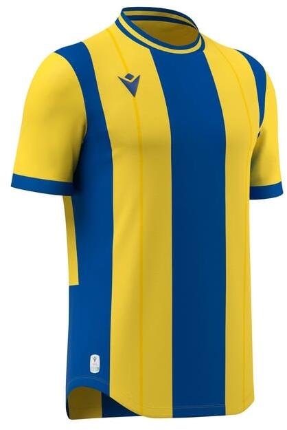 Macron Propus Eco Shirt - Yellow / Royal - Total Football Direct