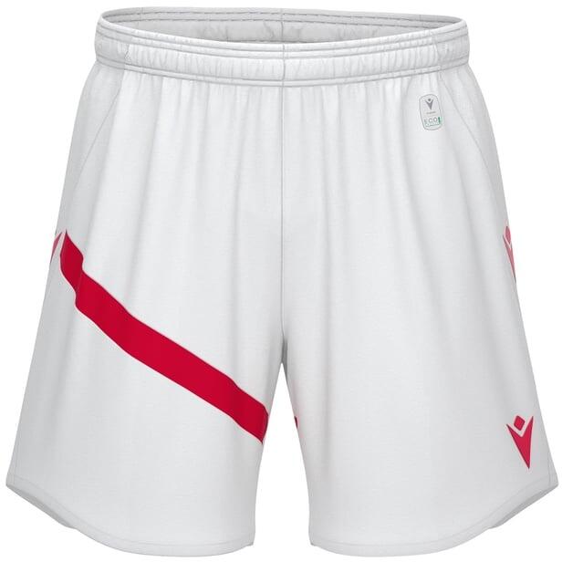Macron Shen Eco Shorts - White / Red - Total Football Direct