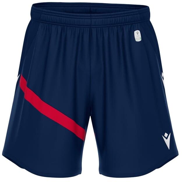 Macron Shen Eco Shorts - Navy / Red - Total Football Direct