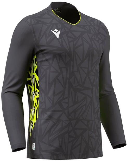 Macron Corvus Eco Goalkeeper Shirt - Anthracite / Neon Yellow - Total ...