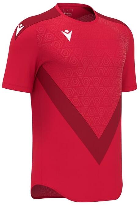 Macron Wisp Shirt - Red / Dark Red - Total Football Direct