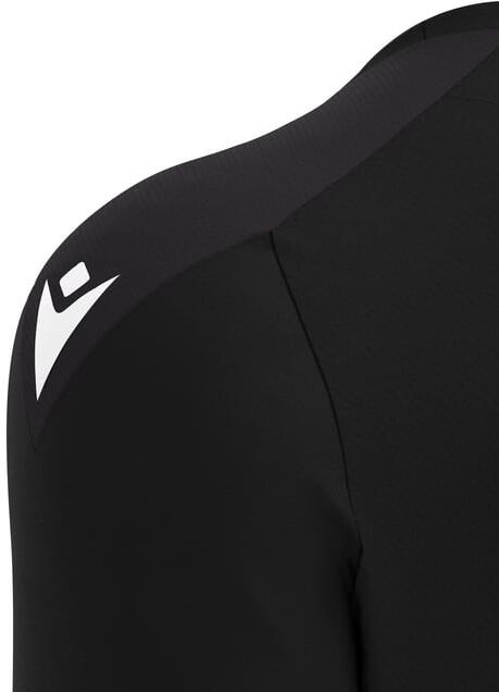 Macron Wisp Shirt - Black / Dark Grey - Total Football Direct