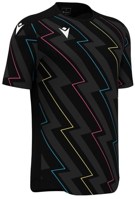 Macron Wisp Shirt - Black / Thunder - Total Football Direct