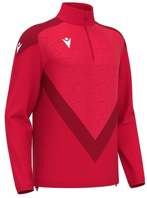 Macron Anduin 1/4 Zip Track Top - Red / Dark Red - Total Football Direct
