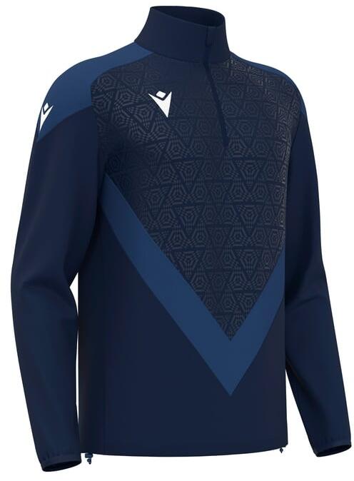 Macron Anduin 1/4 Zip Track Top - Navy / Light Navy - Total Football Direct