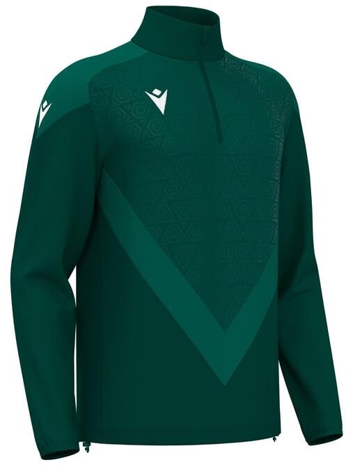 Macron Anduin 1/4 Zip Track Top - Bottle Green / Light Bottle Green ...