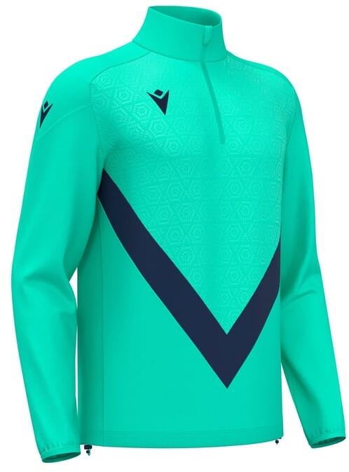 Macron Anduin 1/4 Zip Track Top - Turquoise / Navy - Total Football Direct