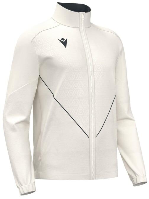 Macron Poseidon Full Zip Track Top - Off White / Anthracite - Total ...