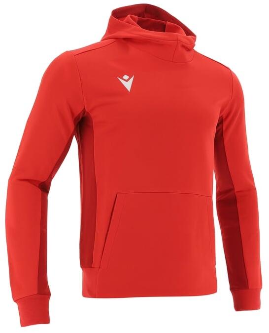 Macron Electro Hoodie - Red / Dark Red - Total Football Direct