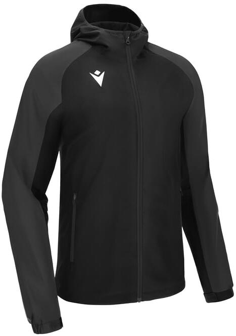 Macron Alps Waterproof Rain Jacket - Black - Total Football Direct