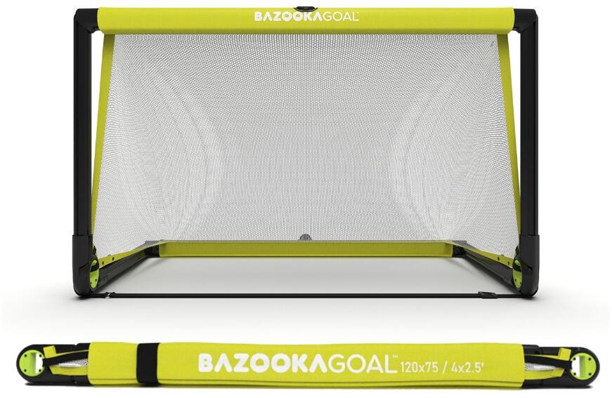 Bazooka Goal - 4' x 2.5' x 2.5' (PVC) - Yellow / White - Total Football ...