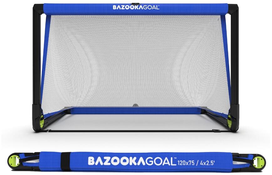 Bazooka Goal - 4' x 2.5' x 2.5' (PVC) - Royal / White - Total Football ...