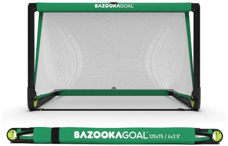 Bazooka Goal - 4' x 2.5' x 2.5' (PVC) - Green / White - Total Football ...