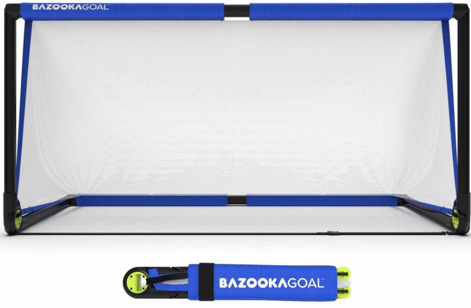 Bazooka Goal - 6' x 3' x 3' (PVC) - Royal / White - Total Football Direct