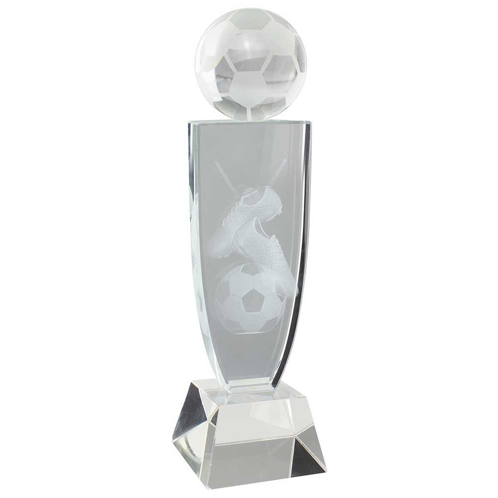 Trendsetting Awards Reflex Football Crystal Trophy - Total Football Direct