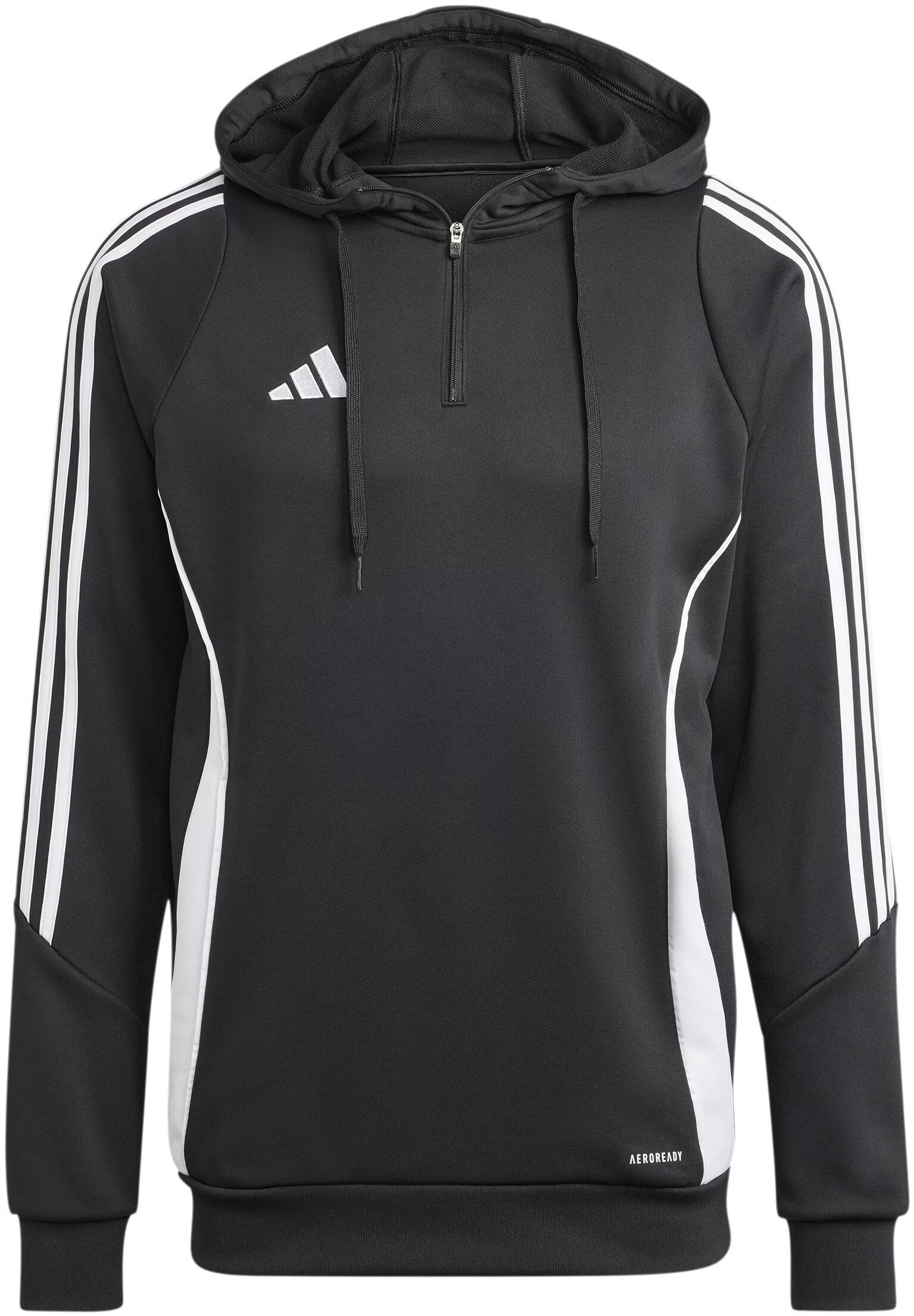 Adidas Tiro 24 Training Hoodie - Black / White - Total Football Direct