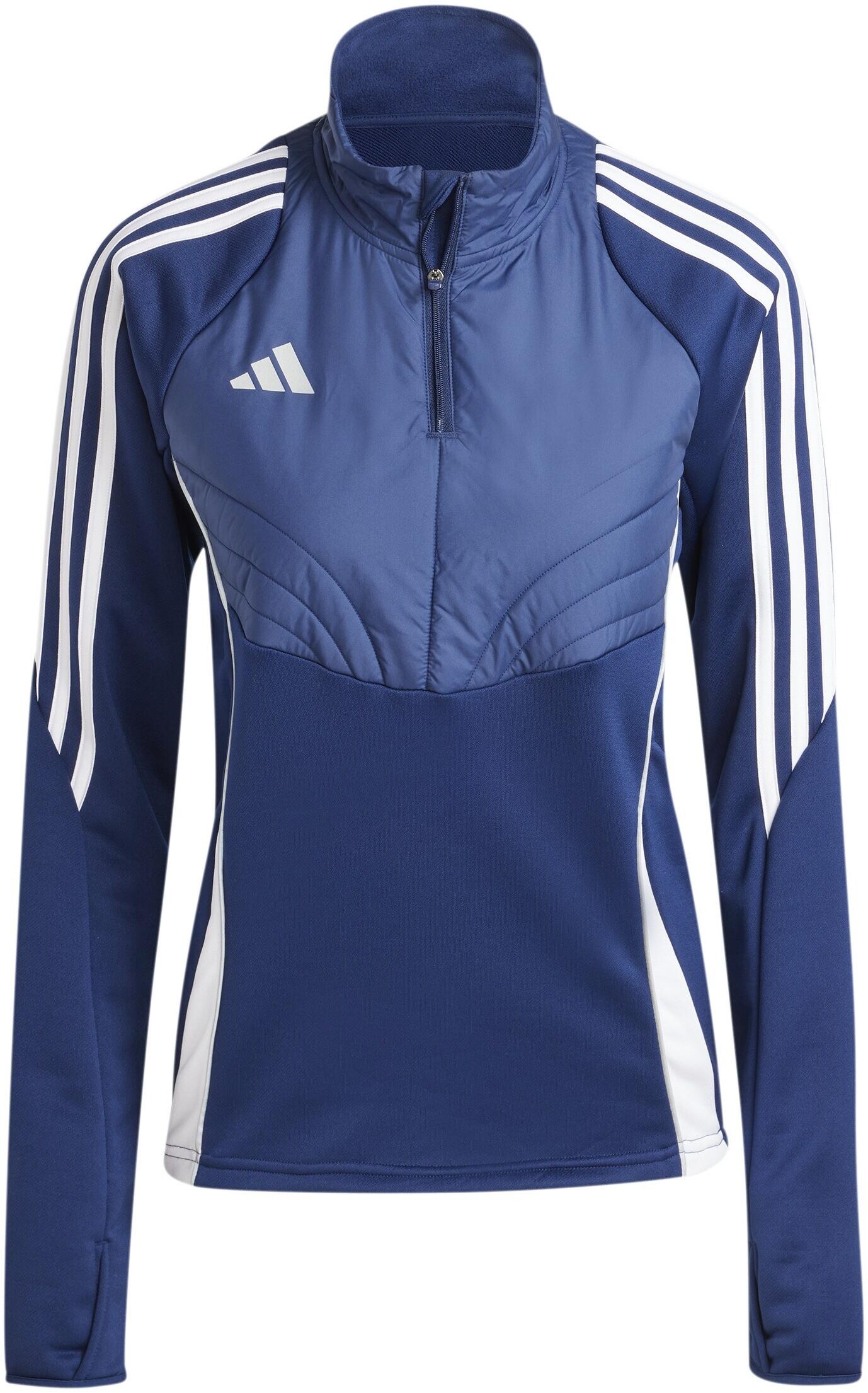 Adidas Women's Tiro 24 Winterized 1/4 Zip Top - Team Navy Blue / White ...