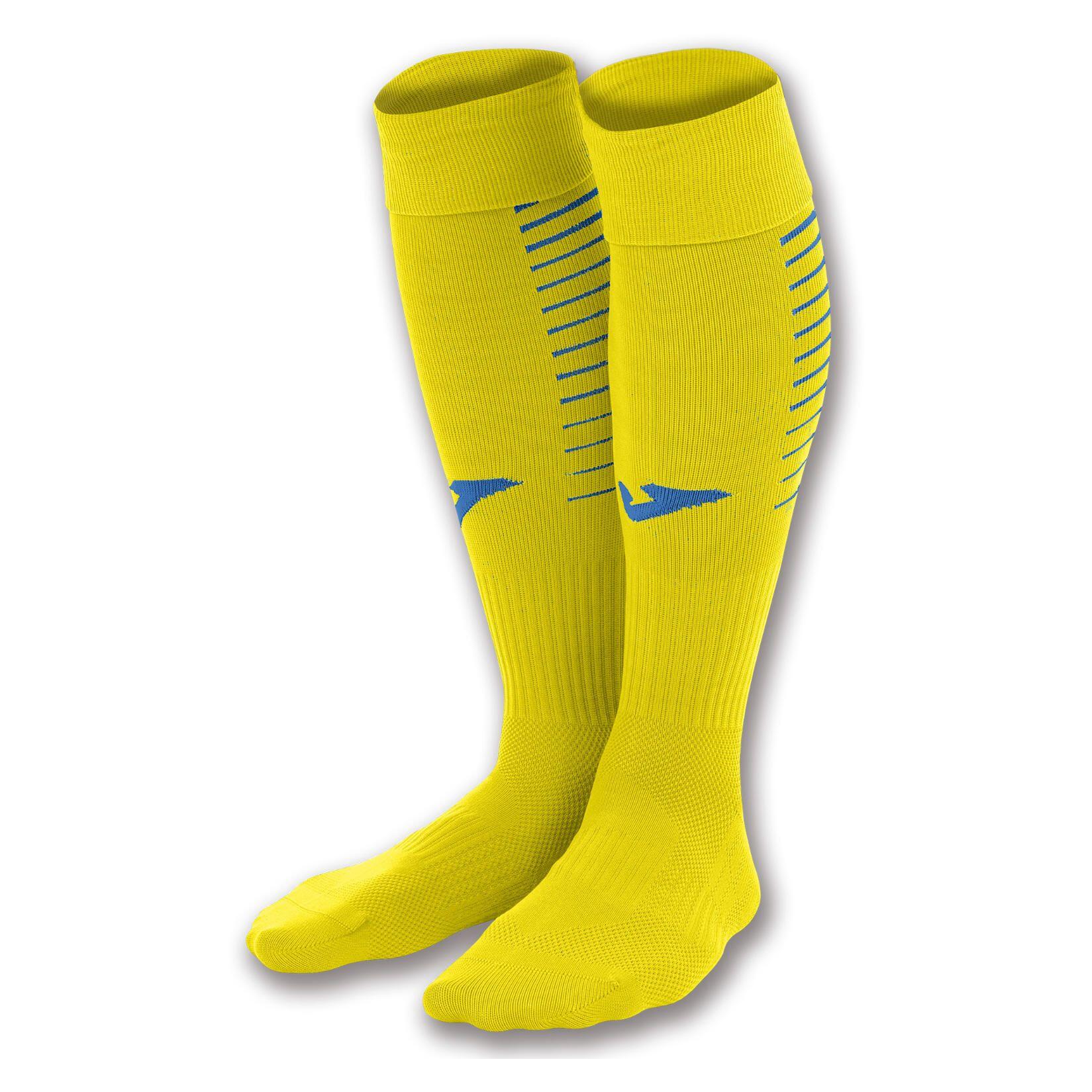 Joma Premier Socks - Yellow / Royal - Total Football Direct