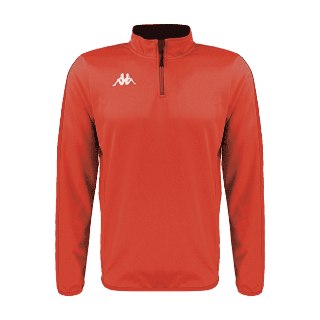 Kappa Tavole 1/4 zip sweattop - Red - Total Football Direct