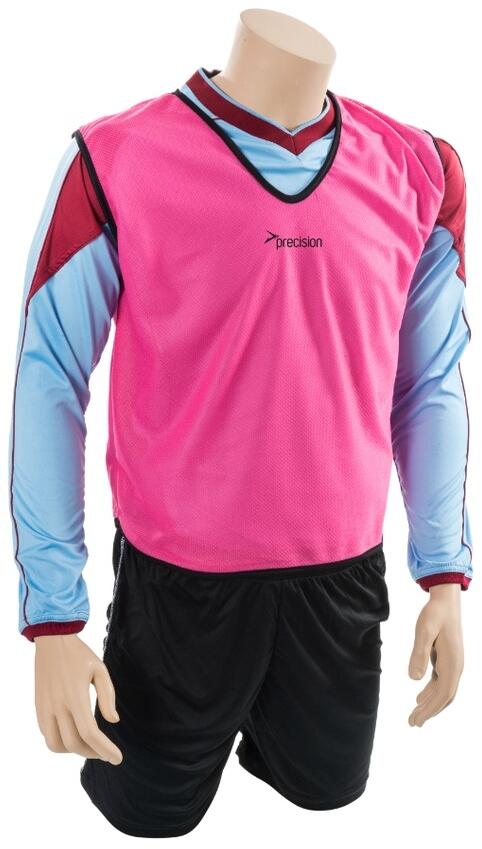 Precision Mesh Training Bibs - Pink - Total Football Direct
