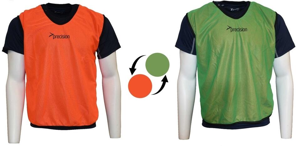 Precision Reversible Mesh Training Bibs - Orange / Green - Total ...
