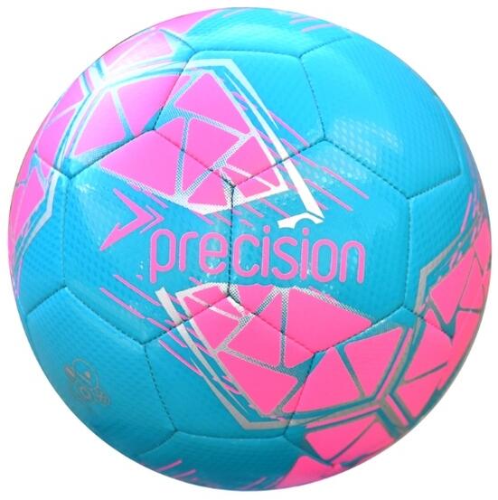 Precision Fusion Midi Size 2 Training Football - Blue / Pink /Silver ...