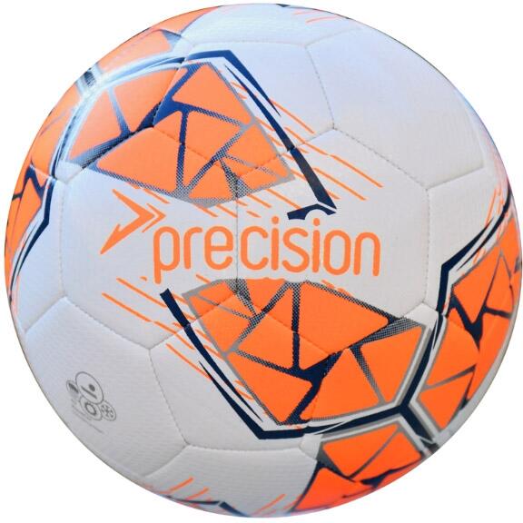 Precision Fusion Midi Size 2 Training Football - White / Fluo Orange ...