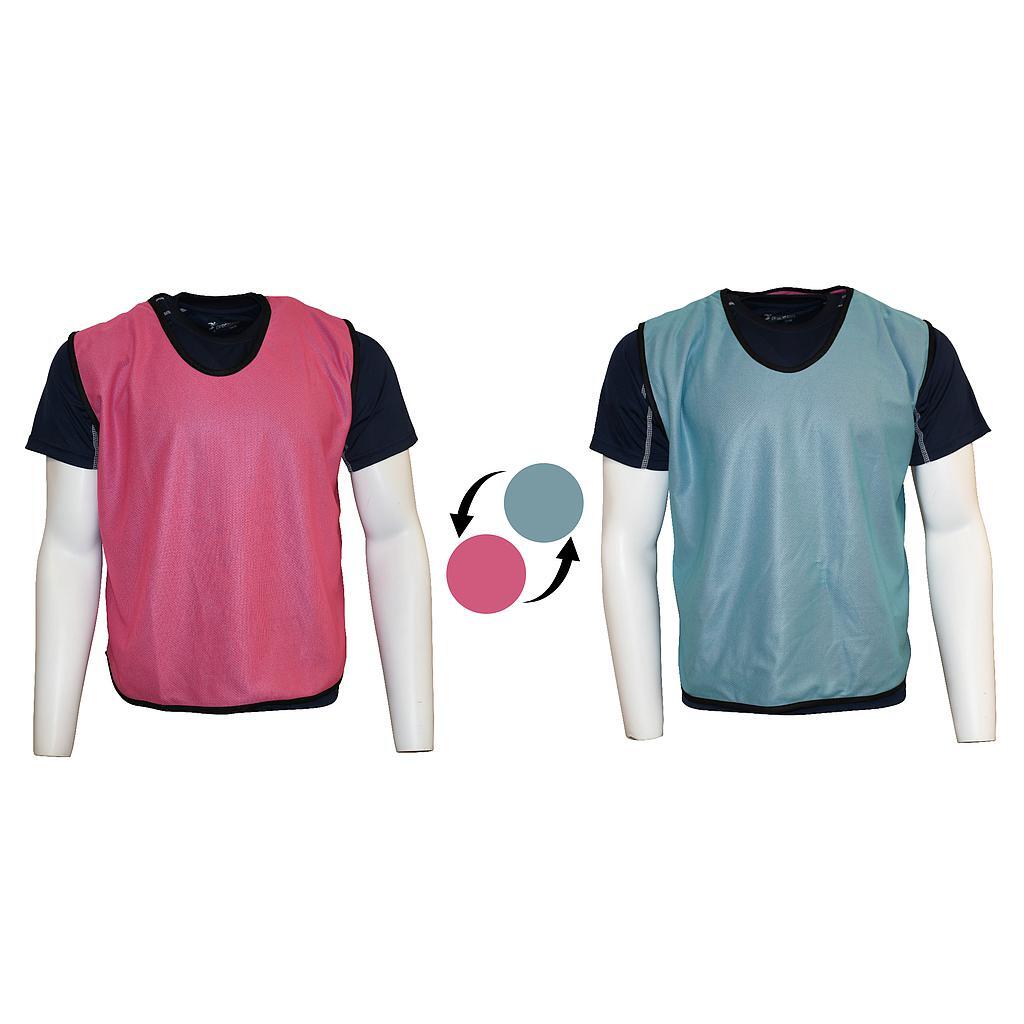 Precision Reversible Training Bibs - Pink / Sky - Total Football Direct