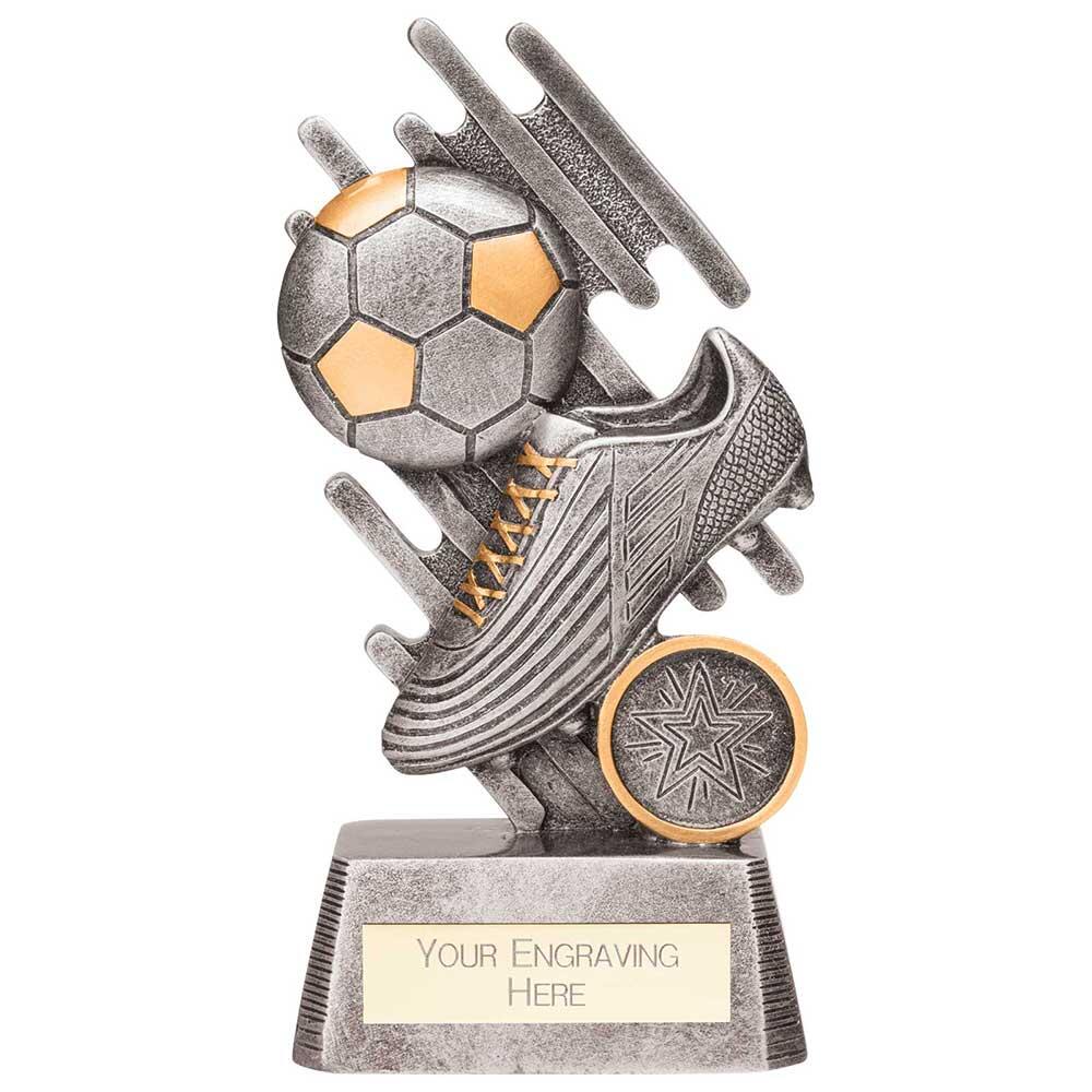 Trendsetting Awards Focus Football Boot & Ball Trophy - Silver - Total ...