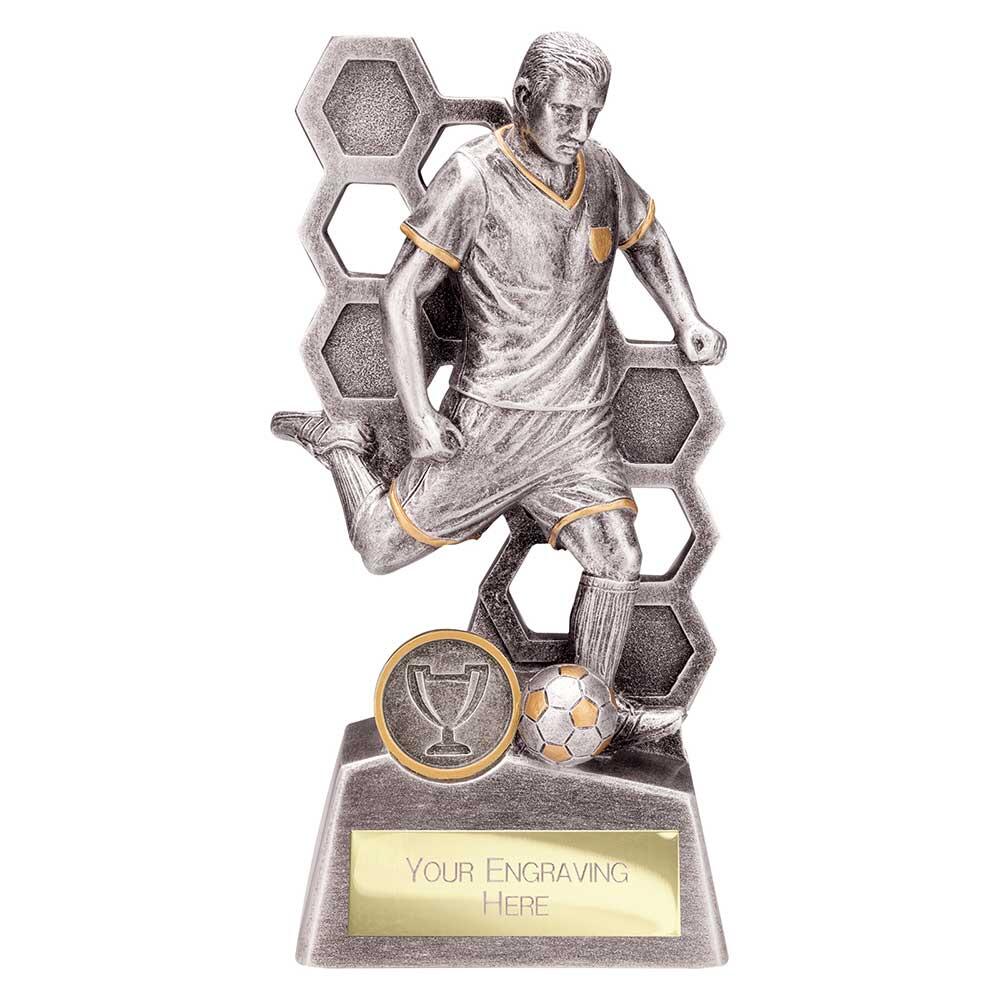Trendsetting Awards Dynamo Male Football Trophy - Antique Silver & Gold ...