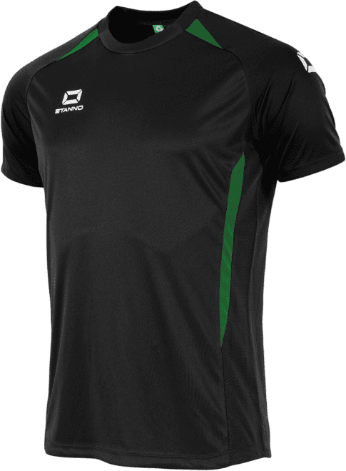 Stanno Stadio Shirt - Black / Green - Total Football Direct