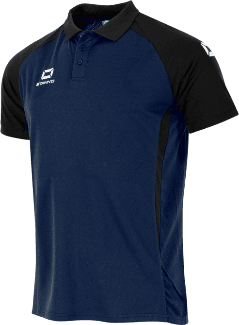 Stanno Stadio Polo Shirt - Navy / Black - Total Football Direct