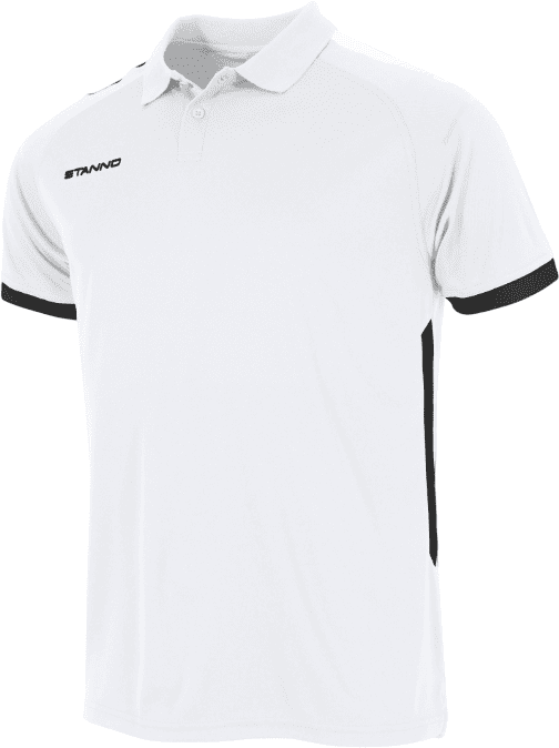 Stanno First Polo - White / Black - Total Football Direct
